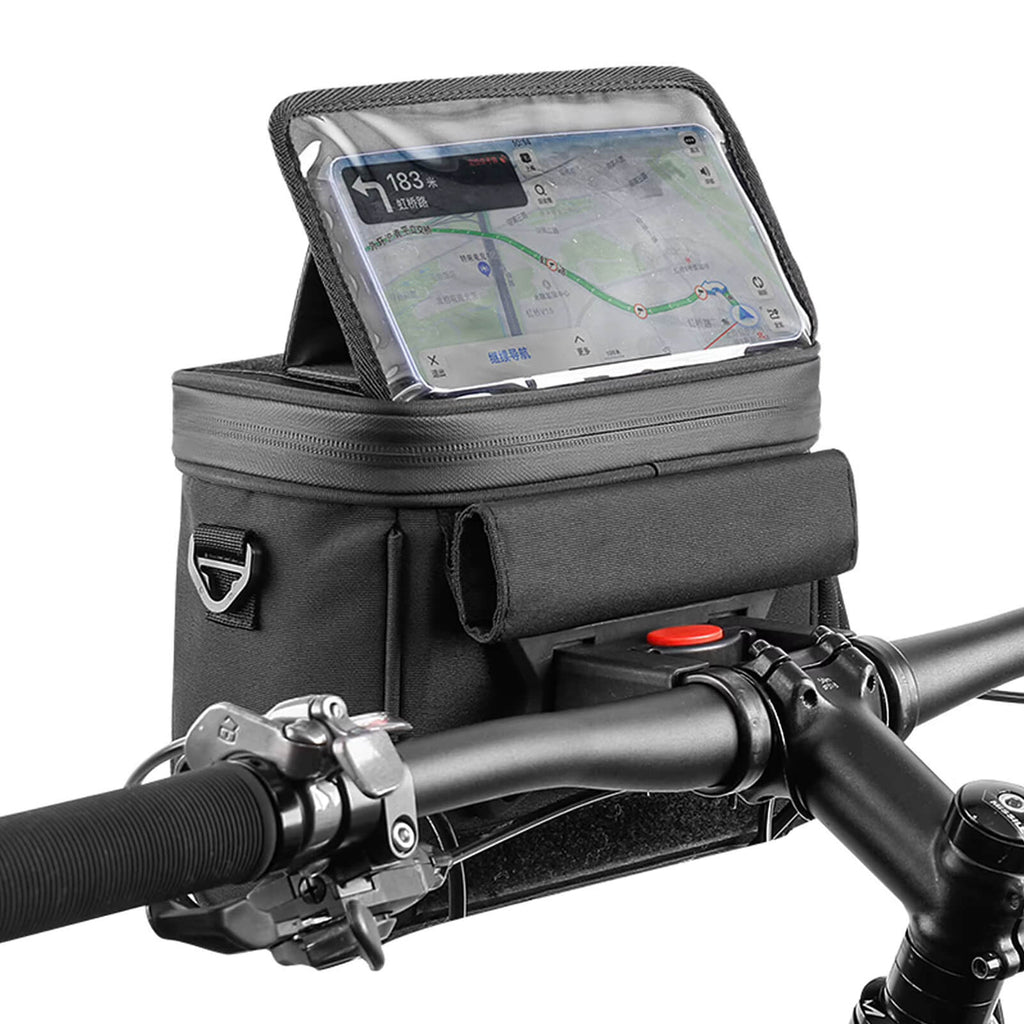 PackNSteer™ | Sacoche guidon vélo étanche avec écran tactile intégré ...