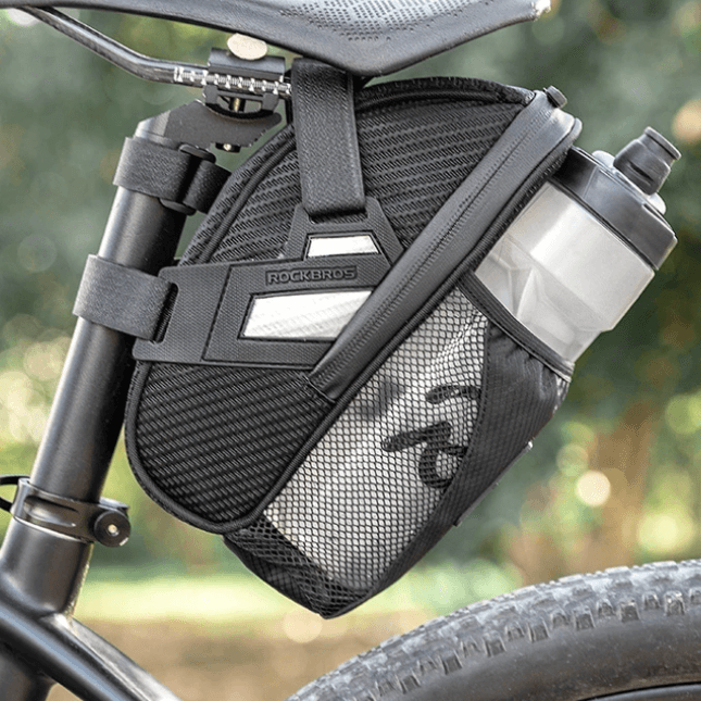 ProofSaddleBottlePack™ | Sacoche velo étanche avec compartiment boutei ...
